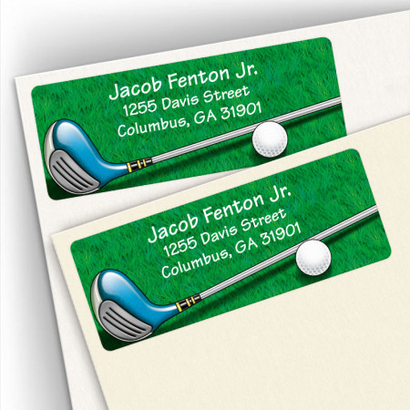 Golf Design 3 Address Labels
