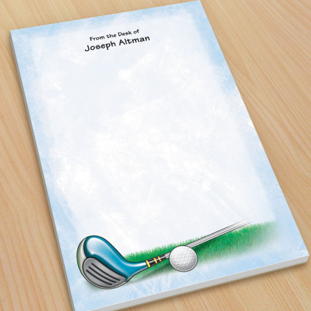 Golf Design 1 Large Note Pads