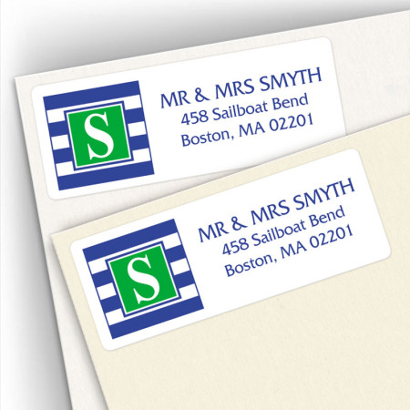 Monogram Address Label 16