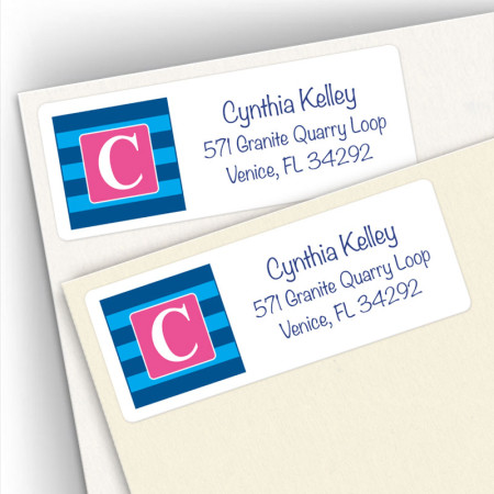 Monogram Address Label 2