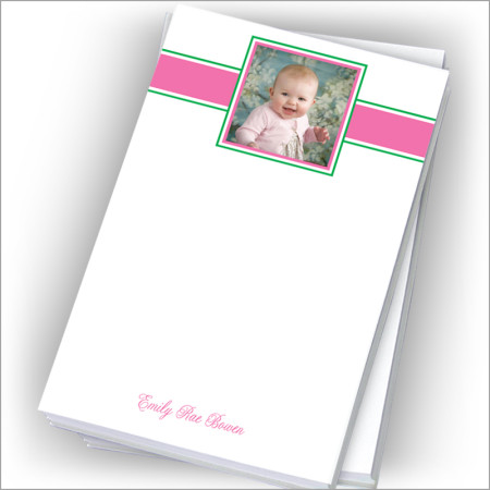 Preppy Banner Photo Pads - 4" x 6"