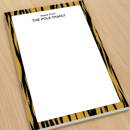 Tiger Stripes Pattern Large Note Pads