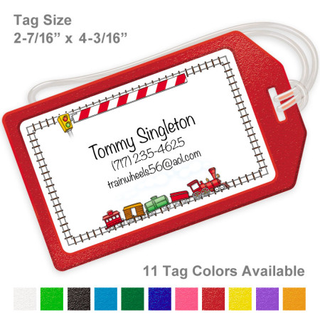 Train Luggage Tag